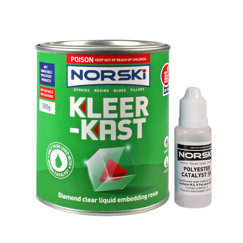 Polyester Resins (Kleer Kast/Surfboard/Raw Polyester resin) - Norski